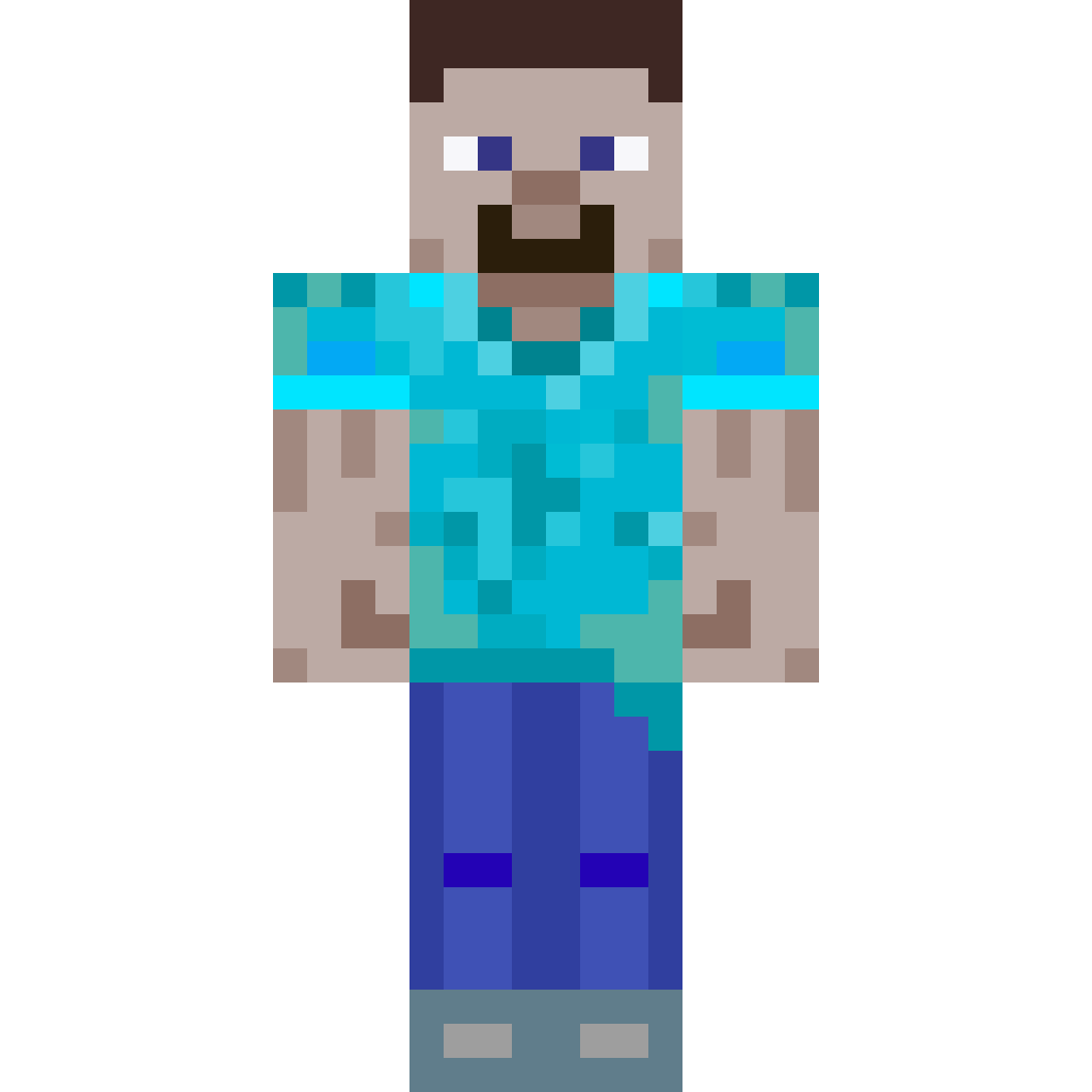 Pixilart - Minecraft Steve new texture V2 by Matthew2013