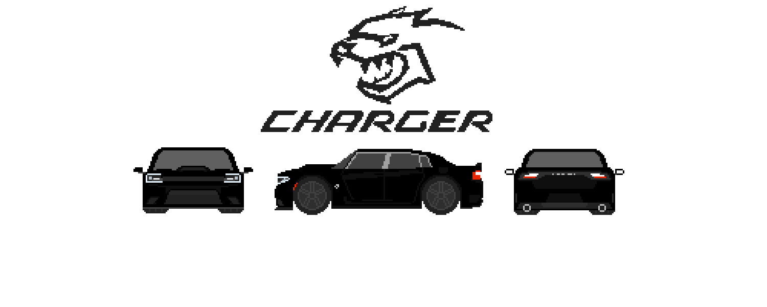 Pixilart - Dodge Charger SRT Hellcat by panda63