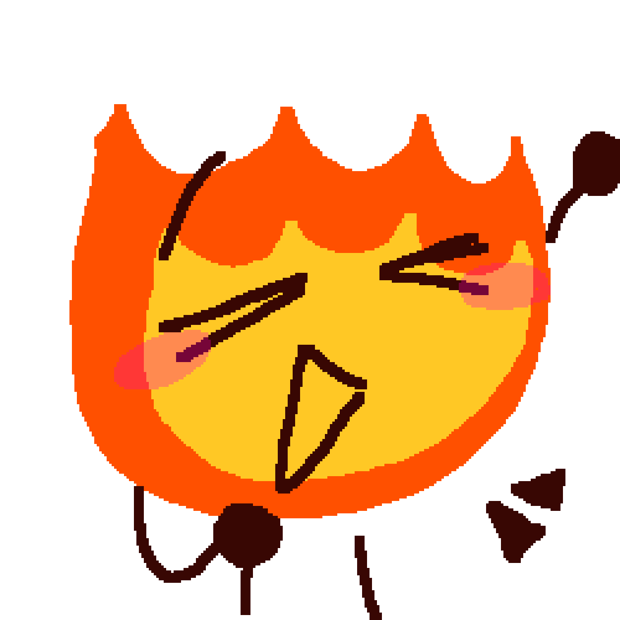 Pixilart - 1 minute firey art challenge by MidnightMyst