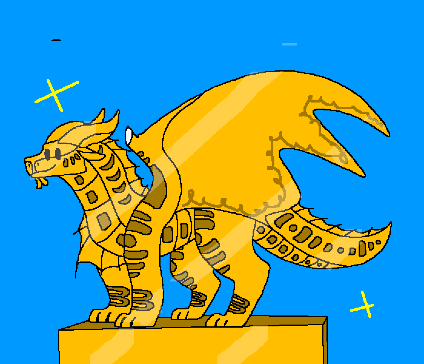 Editing Aqua the seawing statue - Free online pixel art drawing tool ...