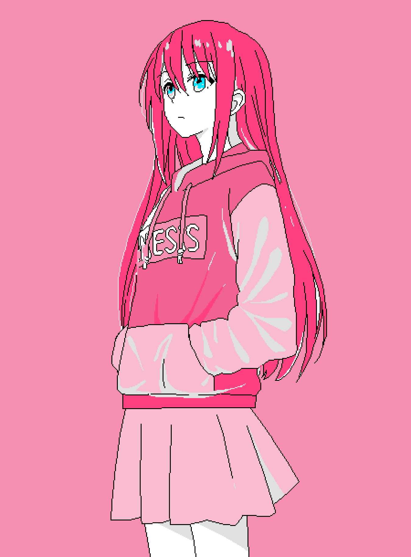 Pixilart Anime Girl Base By Edidiong123 