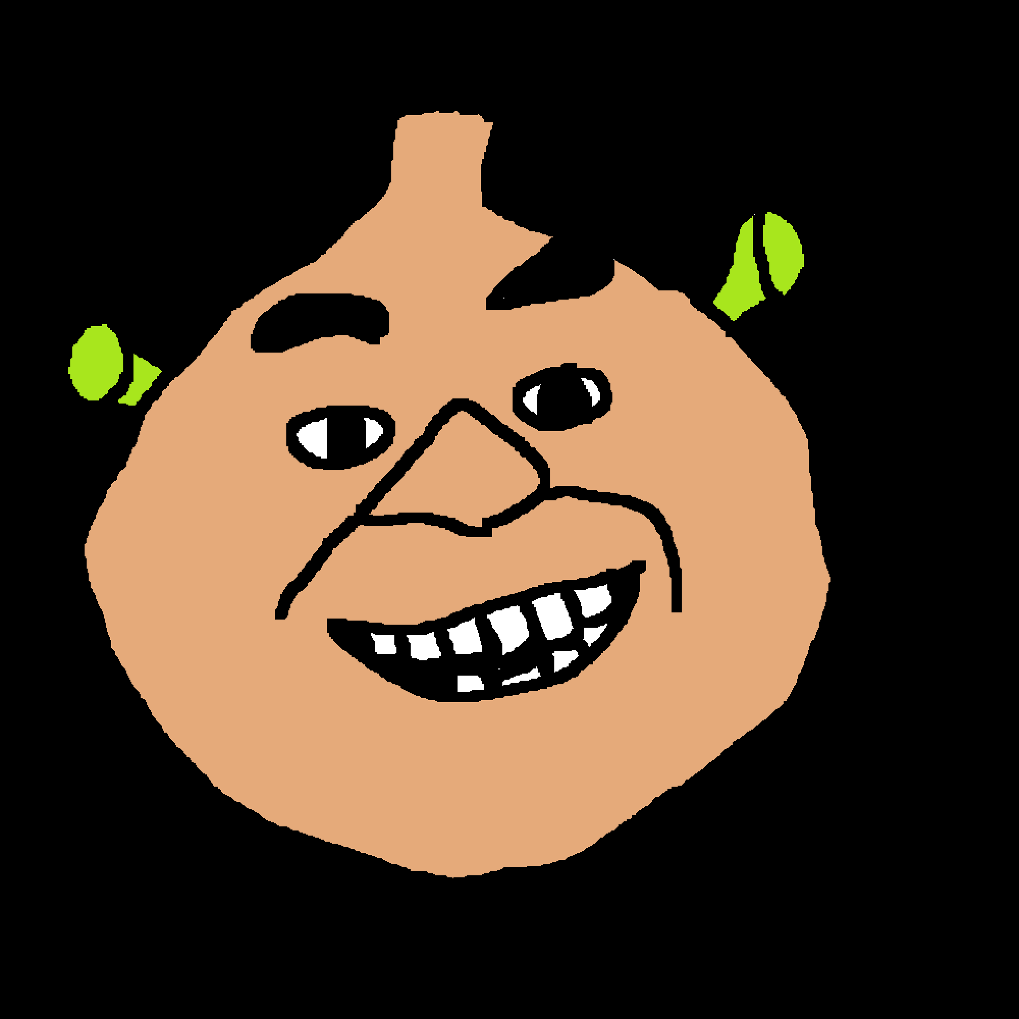 Pixilart - Shrek as an onion by Meep-boy
