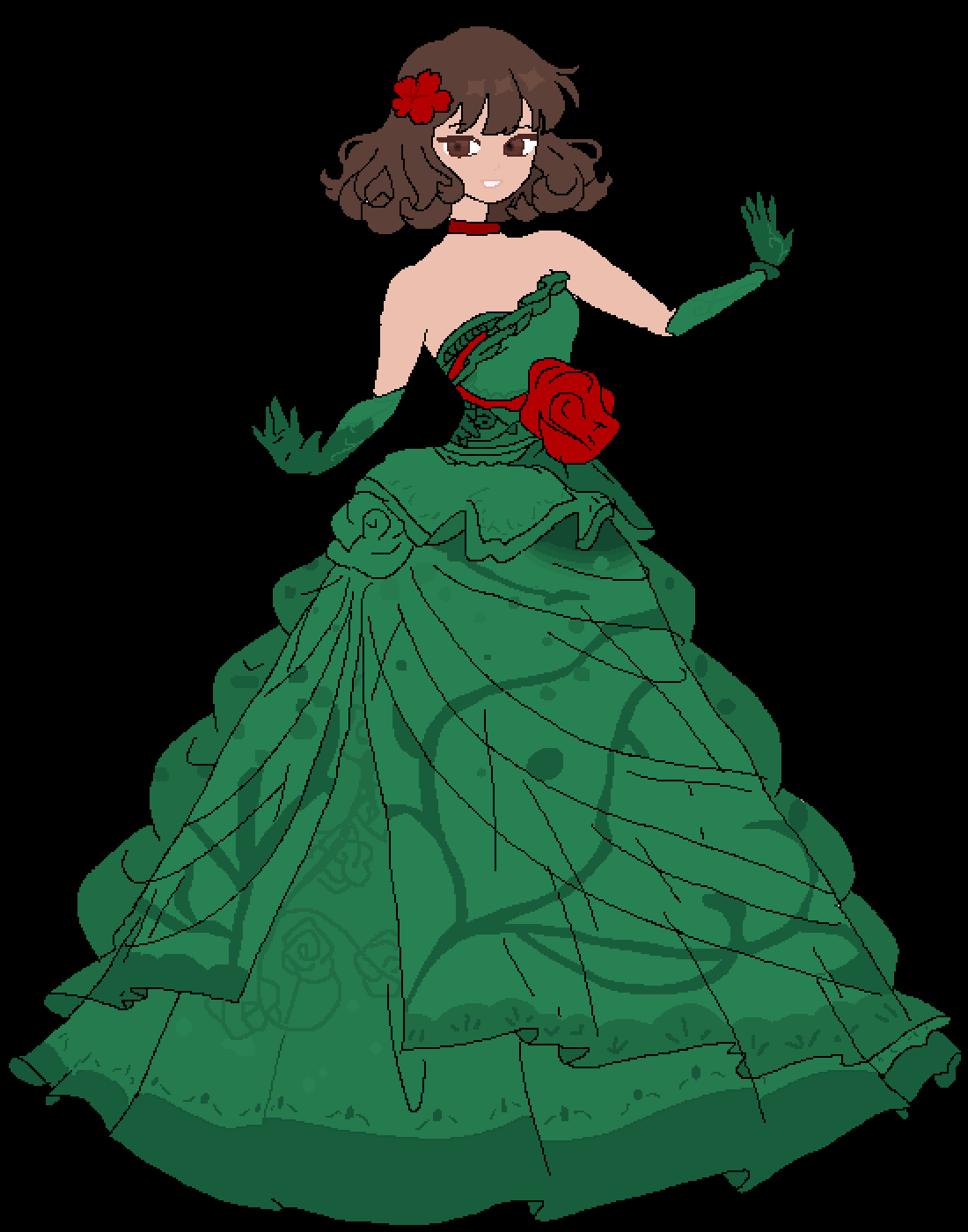 Pixilart - princess base by BiQueen27