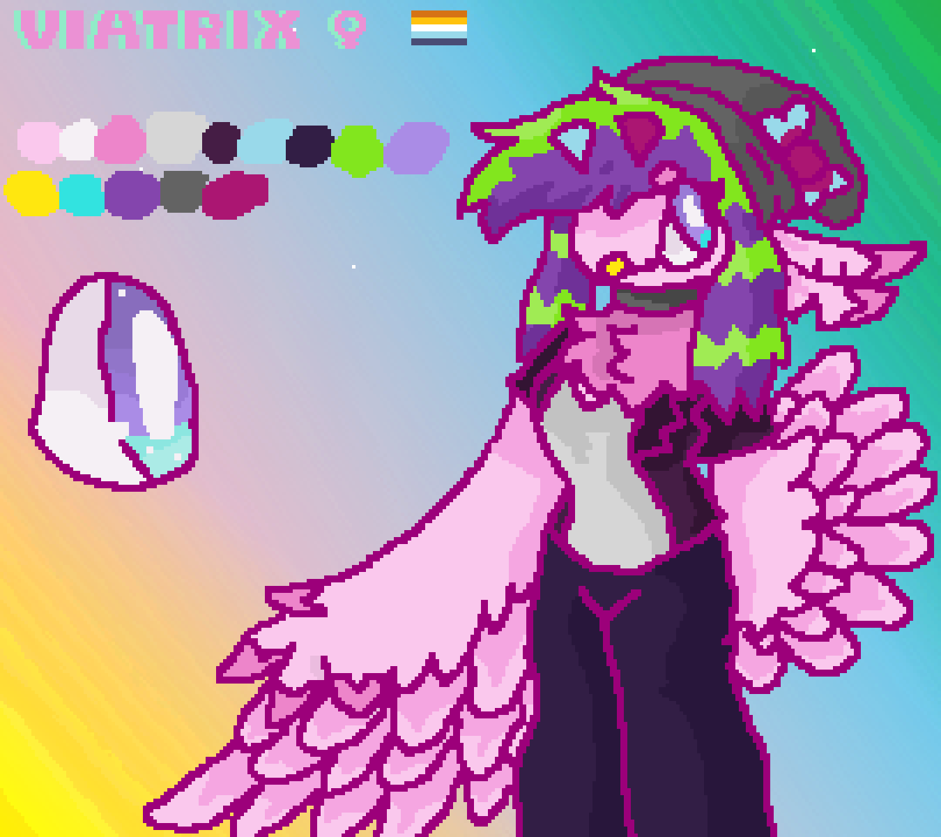 Pixilart - Viatrix Ref Sheet by SaloonBuffoon