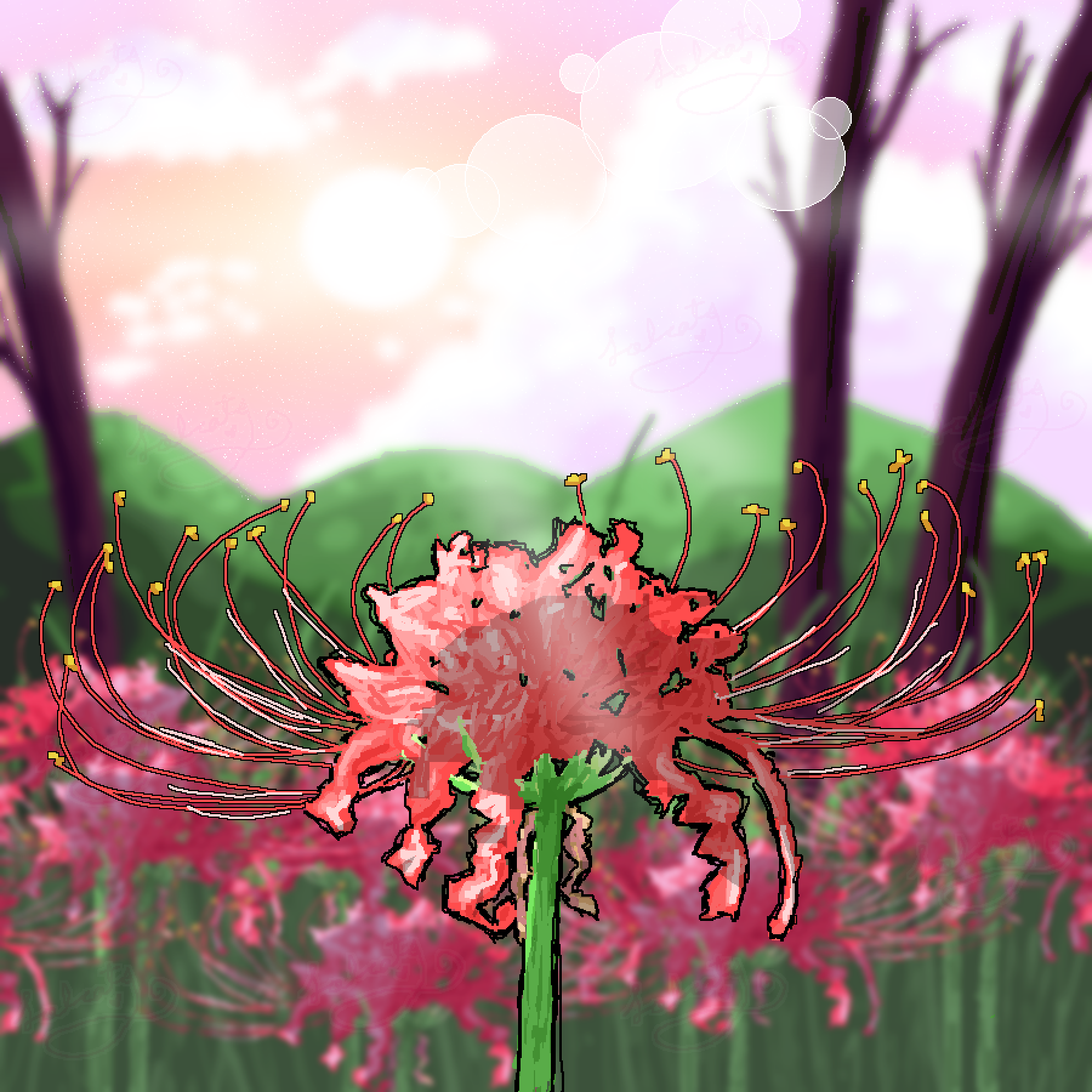 Pixilart - spider lily by LOLCATS