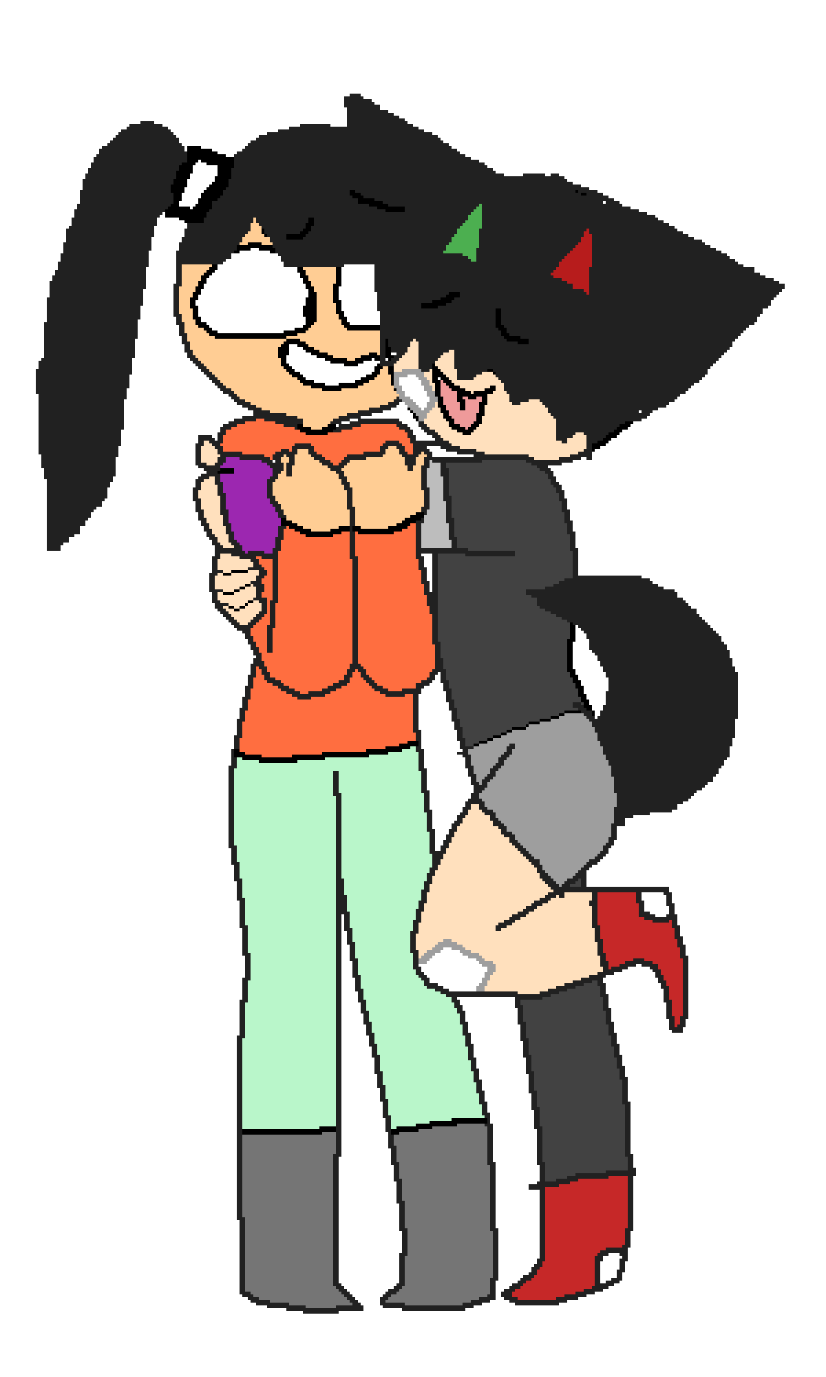 Pixilart - Friends Hug UvU by AmenLadyJeSUS