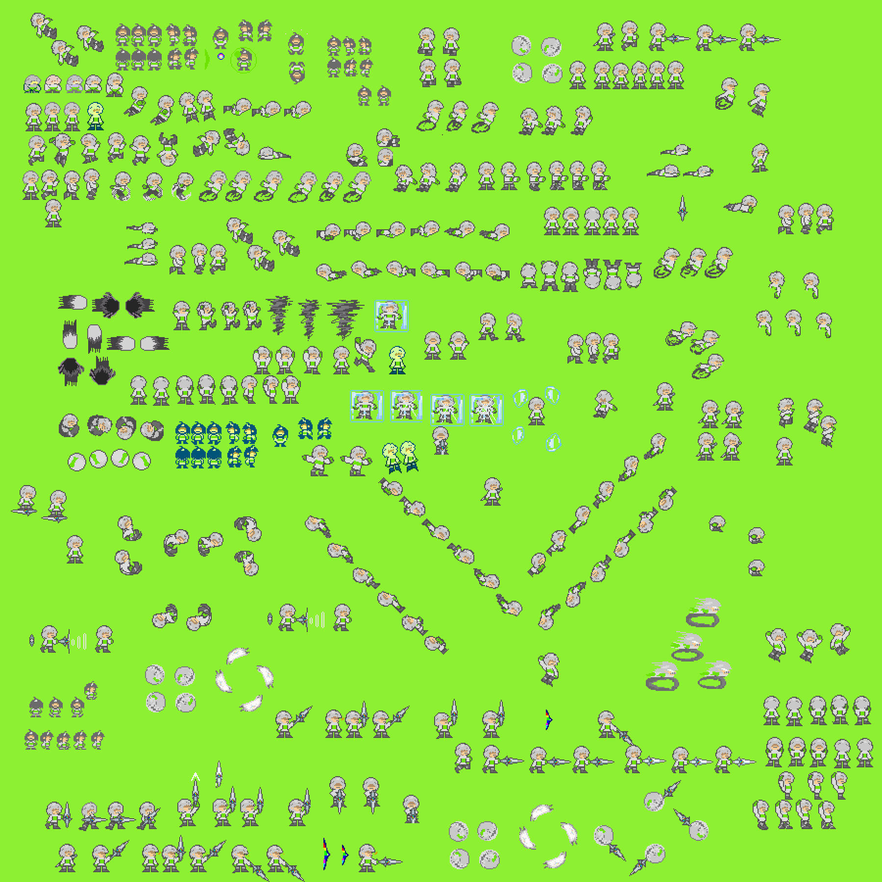 Pixilart - All Basic Grey Sprites (Final Version) by Cosmogos