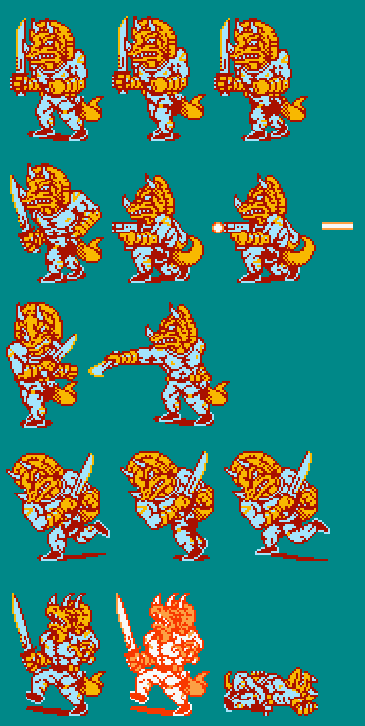 Pixilart - TMNT 3 NES styled Triceraton by Tuxedoedabyss03