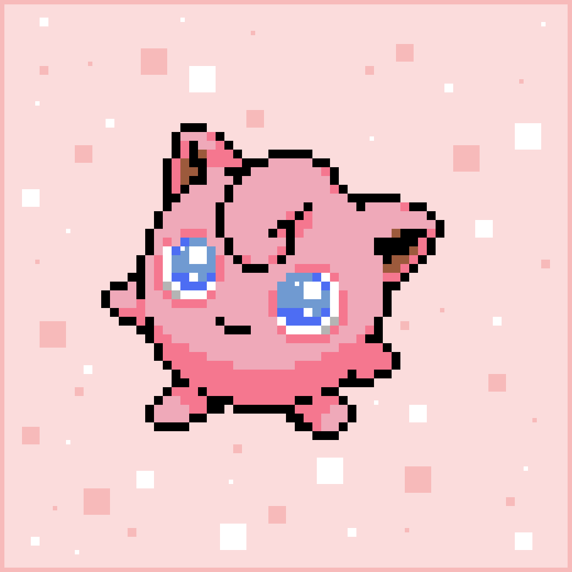Pixilart - ( Cute Jigglypuff ) 💕 ~ 🎤 by HEARTS4BOBA