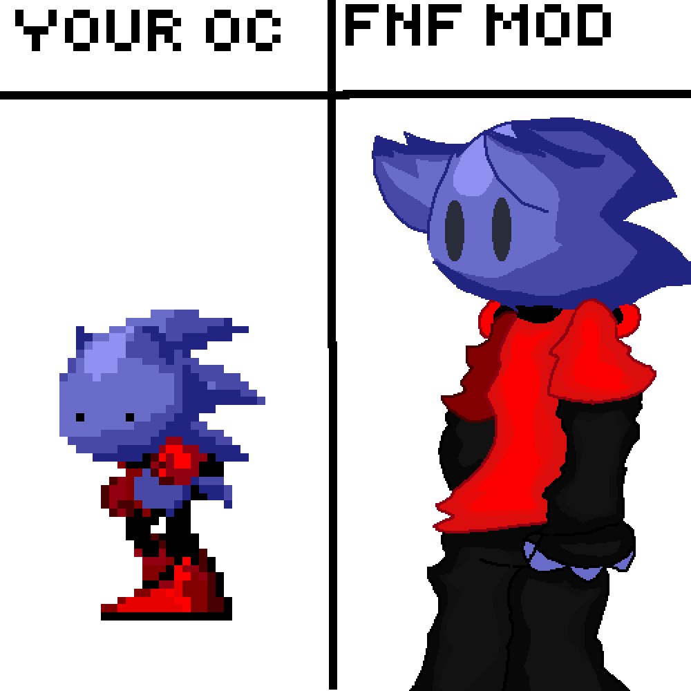 Pixilart - Your oc Fnf mod style by F-N-F-Mod