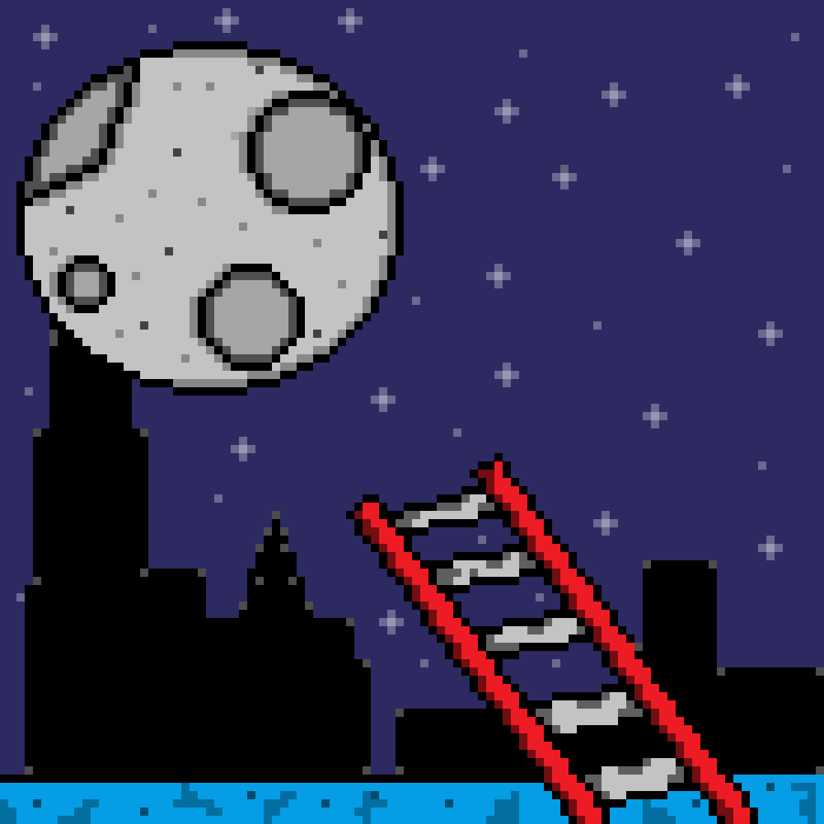 Pixilart - moon lader by papilote