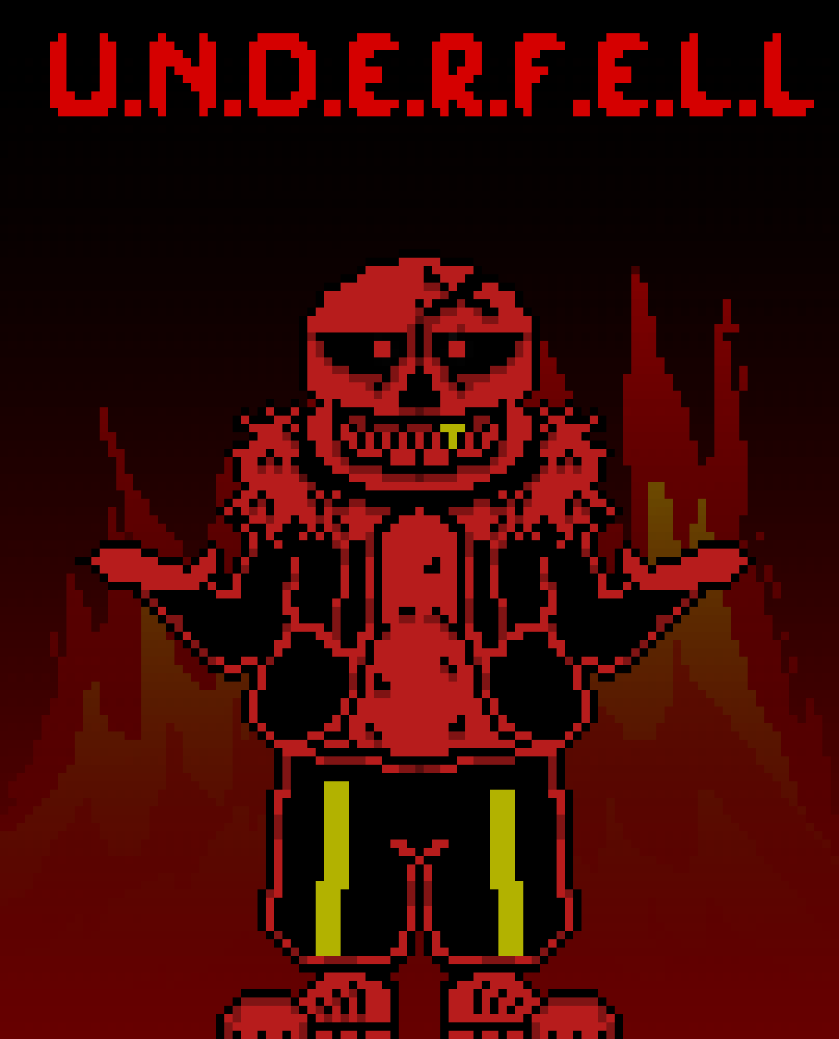 Pixilart - Underfell Sans by DorkyDude
