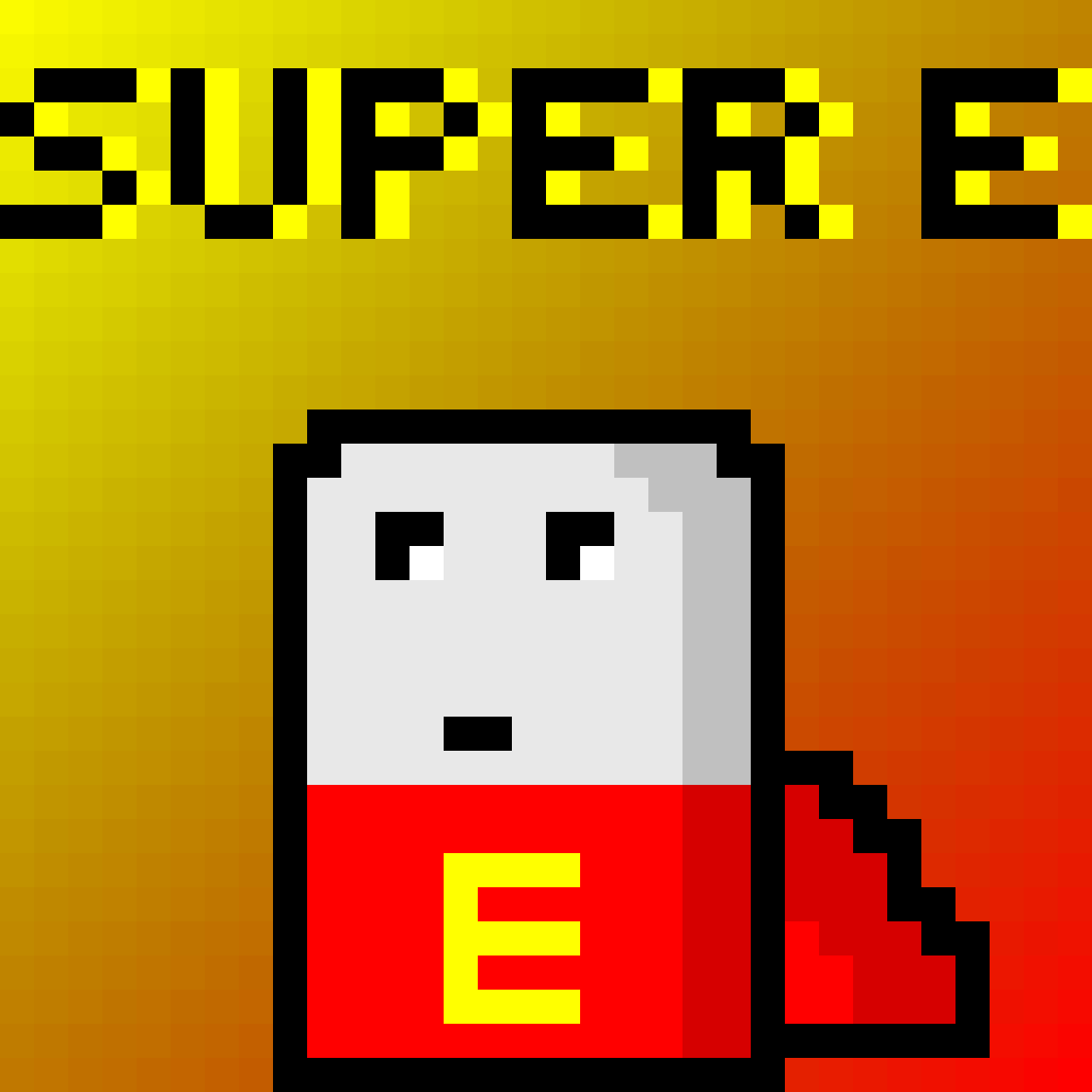 Pixilart - SUPER.E by Timmytimbits