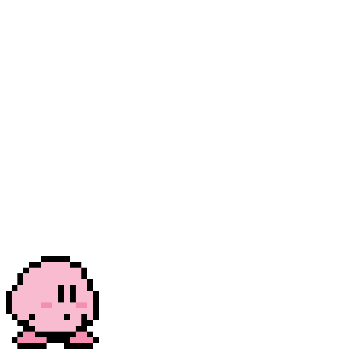 Pixilart - Kirby and a sign by Bebe-The-King