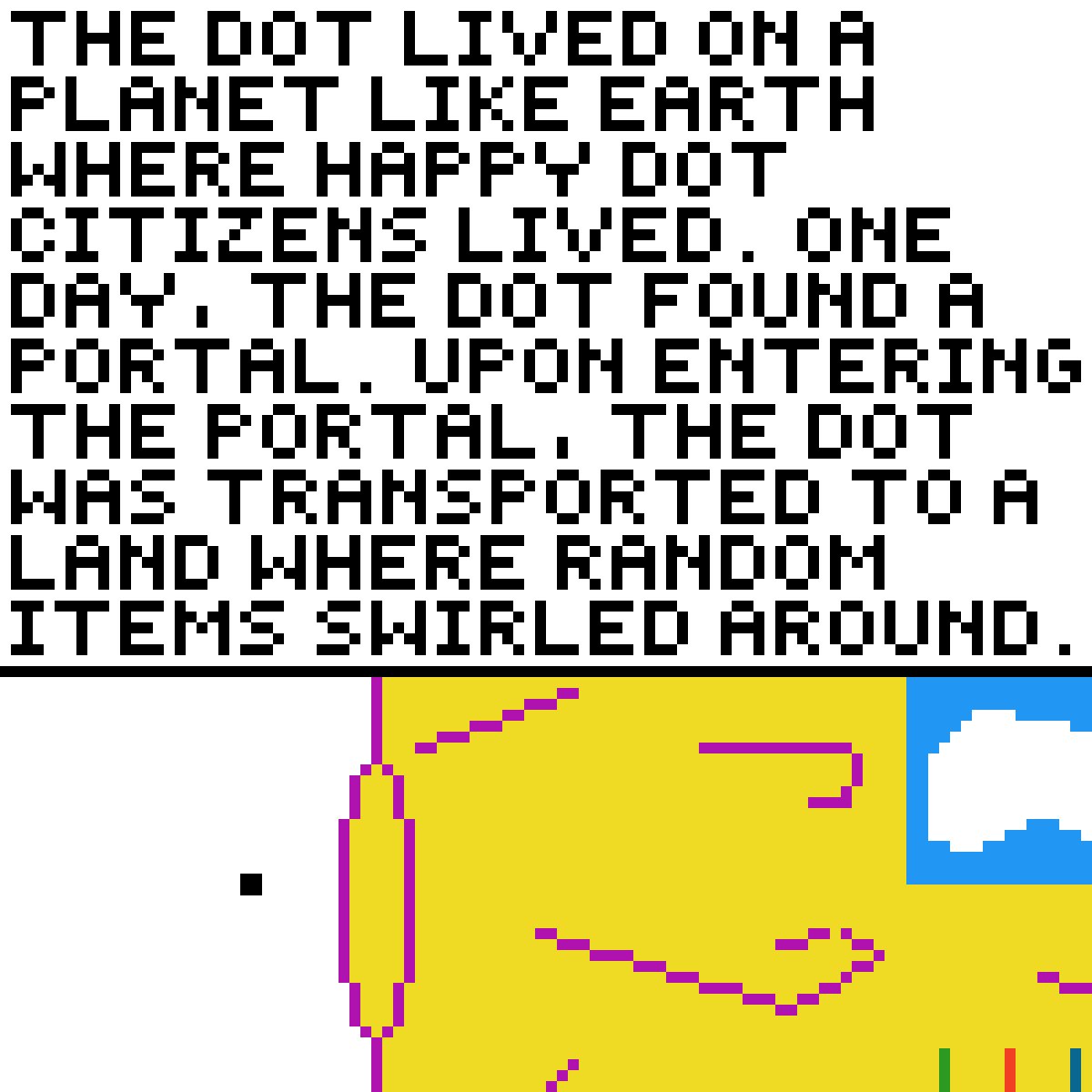 Pixilart - The Origin of the Dot (Panel 2) by Turtle-Tim