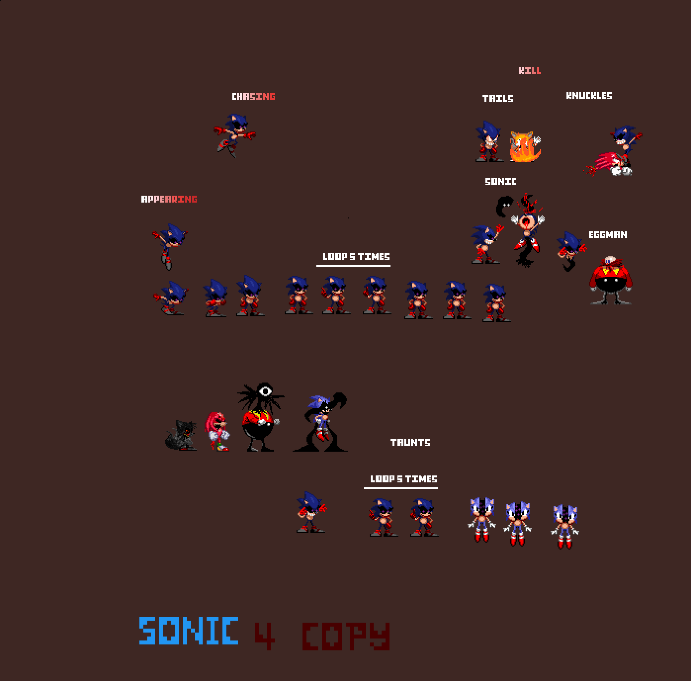 Pixilart - Sonic 4 Copy Sprites by HOGMAN303