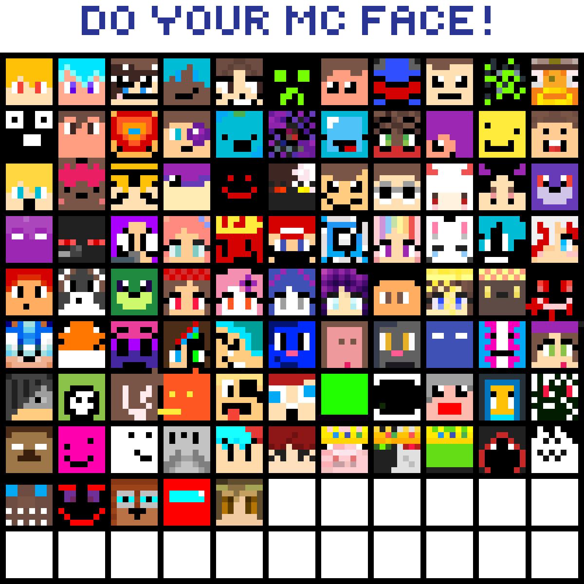 Pixilart - Make your MC face by Myrox