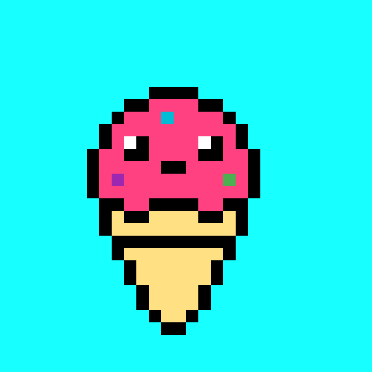 Pixilart - Ice Cream Cone With Sprinkles by Dolphin6