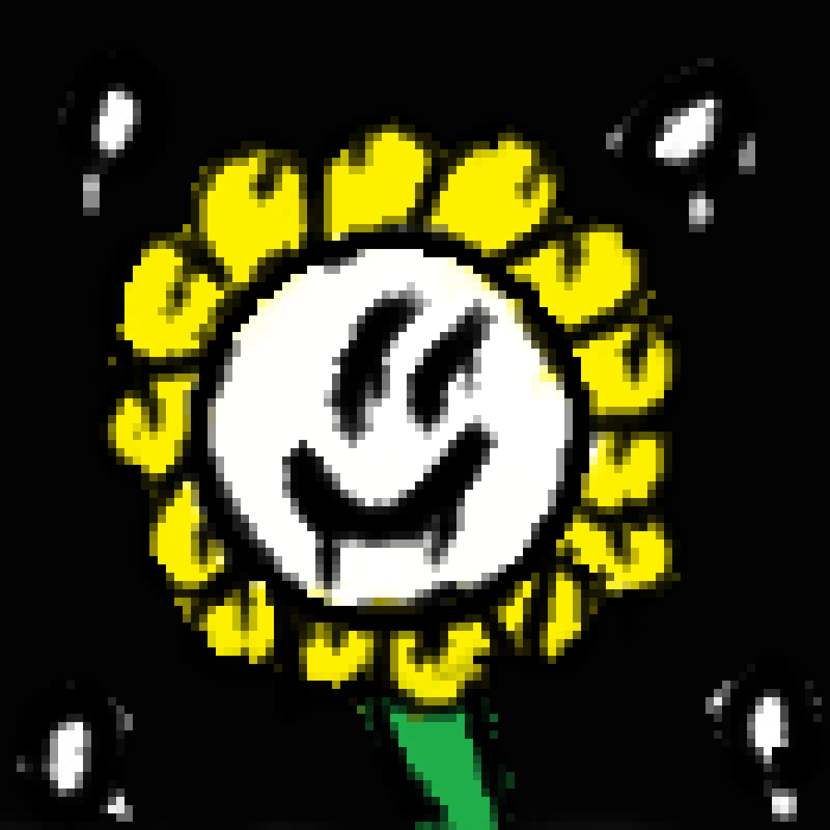 Pixilart - flowey graffiti by C0rrupt-studios