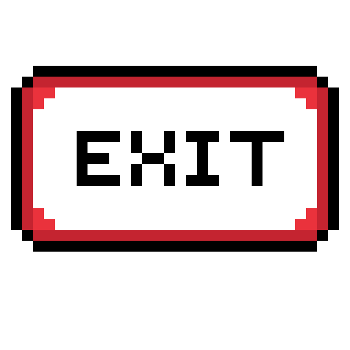 Pixilart - EXTI BUTTON RED by sangam