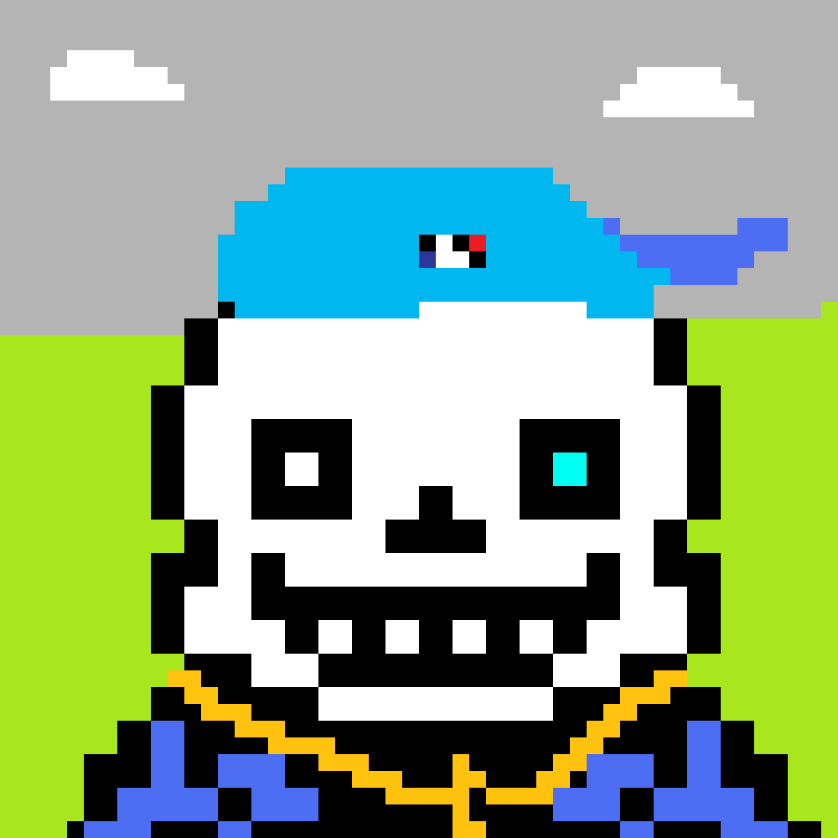 Pixilart - Dripped up Sans by TheAbsoluteGuy