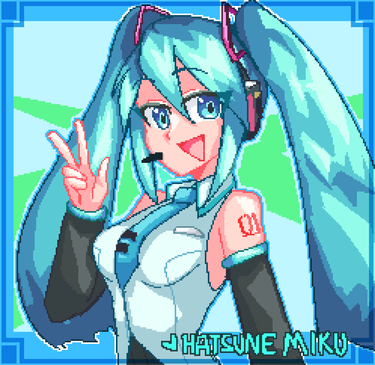 Pixilart - HATSUNE MIKU by CiaoO9