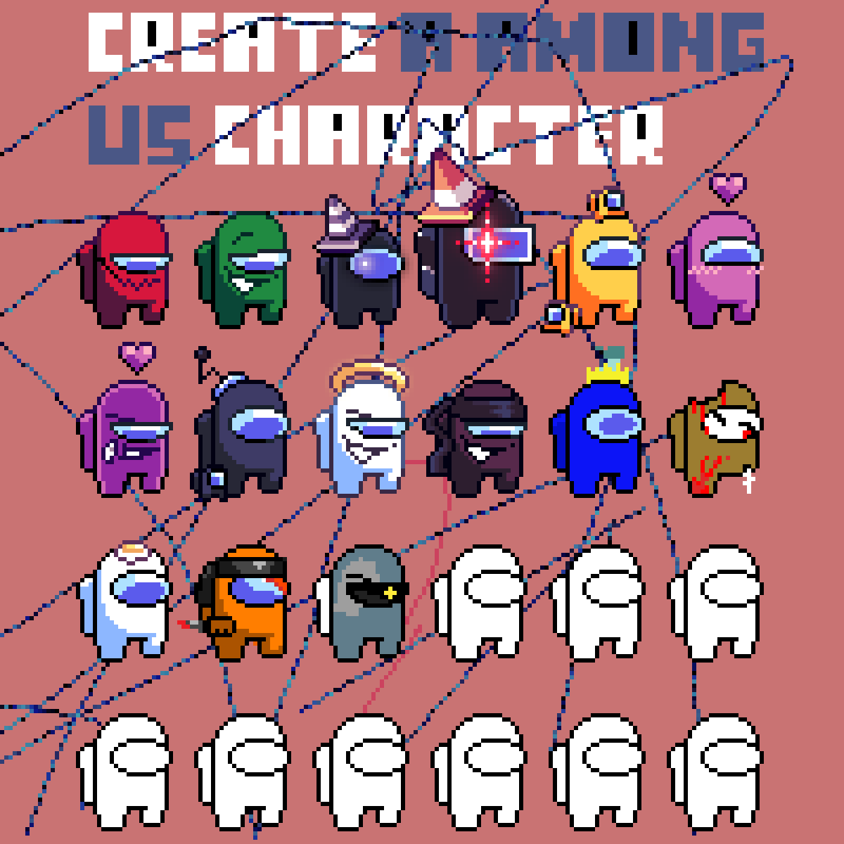 Pixilart - Create a Among Us Character by Crab-Cipher