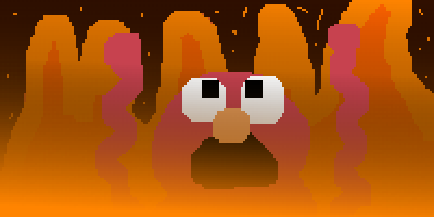 Pixilart - Elmo's on fire! by MintyLeaf120
