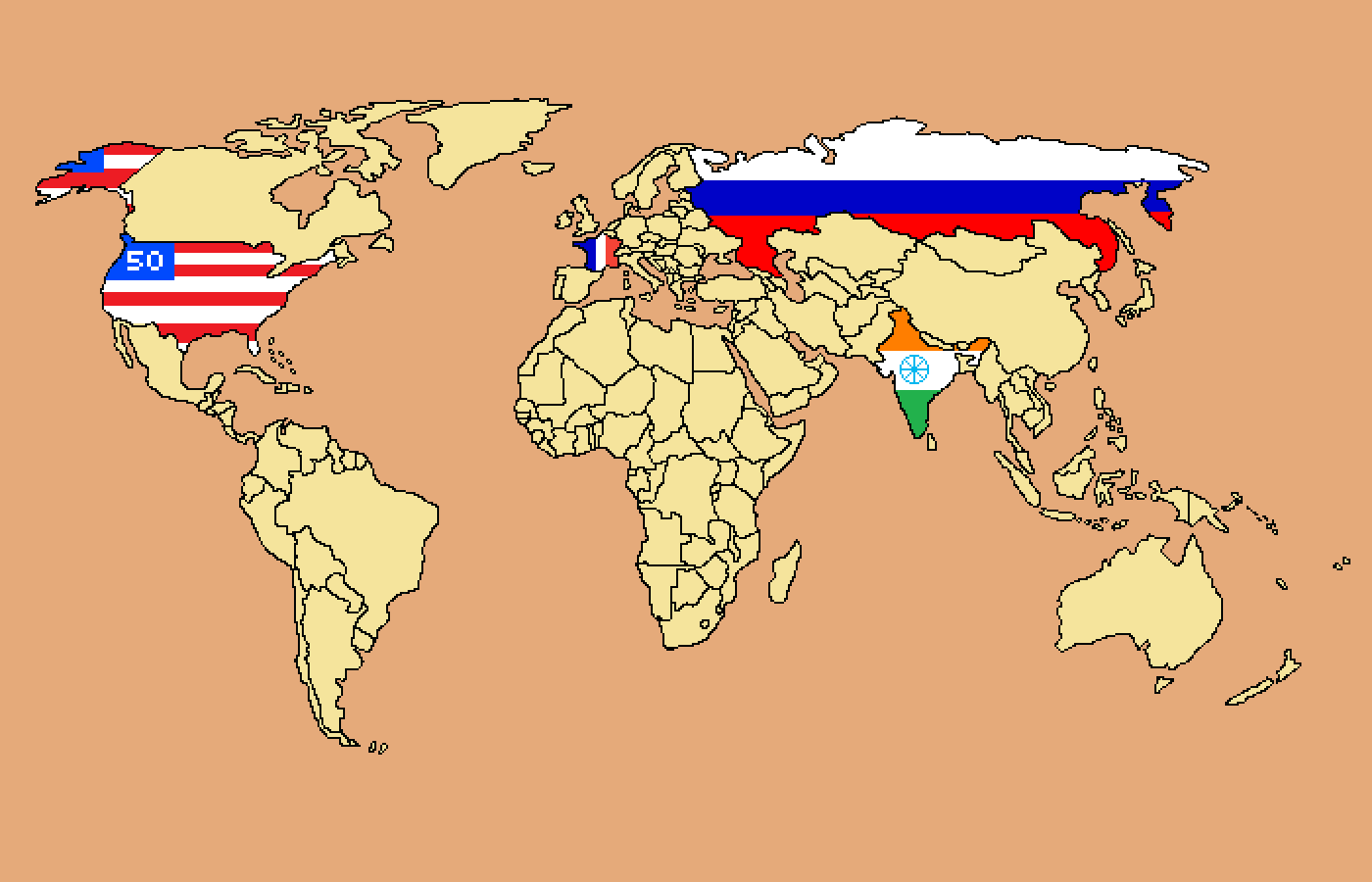 Pixilart - World Map FlagEmpty and fixed Add more flags! I started by ...
