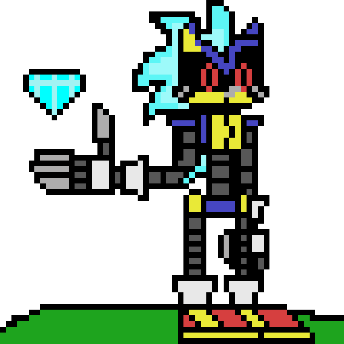 Pixilart - Sonic OC: Nitro Sonic by YourAveragepixl