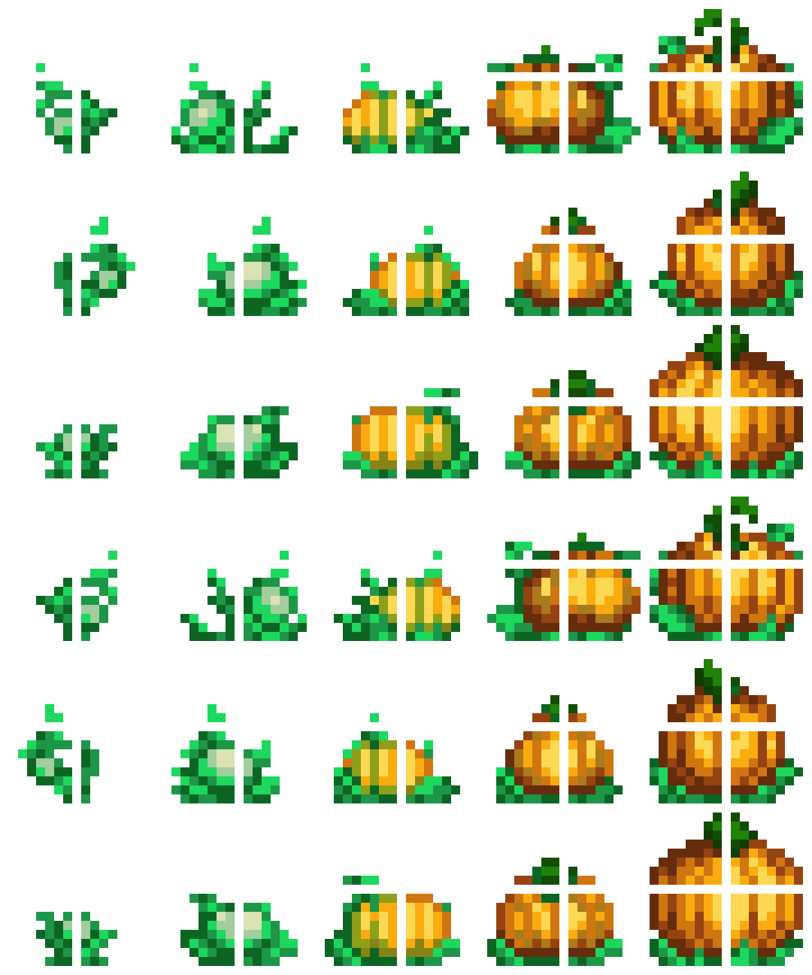 Pixilart - Terraria Tile ID #254 | Pumpkin by tSpritesheeter