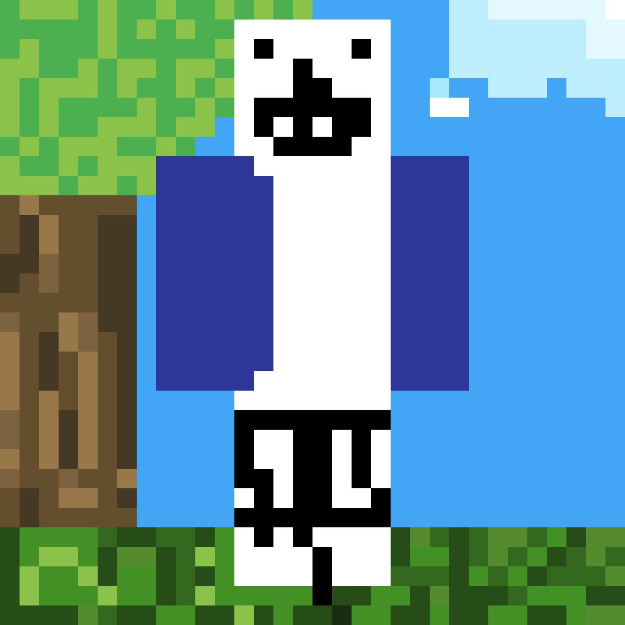 Pixilart - Minecraft sans by Sussy-sans