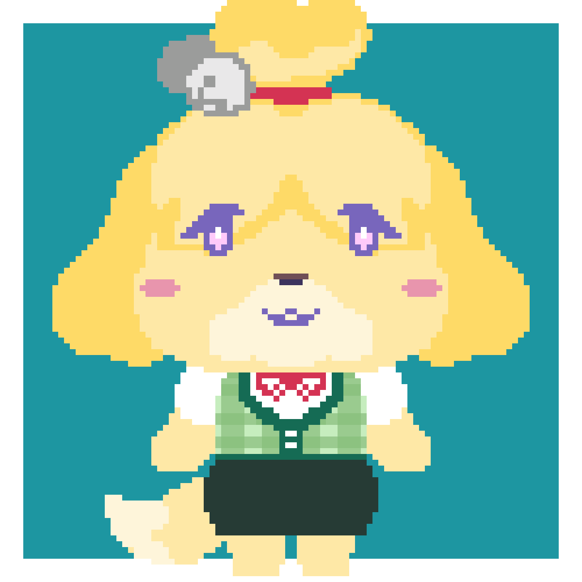Pixilart - 💛lil shocked Isabelle reaction💛 by HumanTrash88