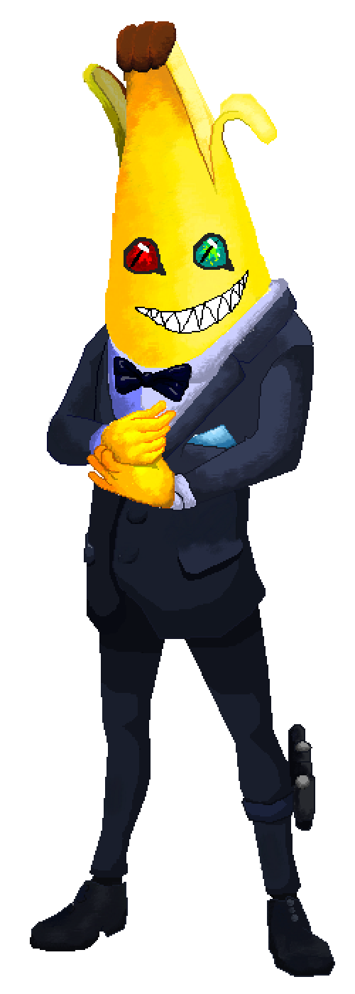 Pixilart - Evil Banana Agent by OMNI-GAMER