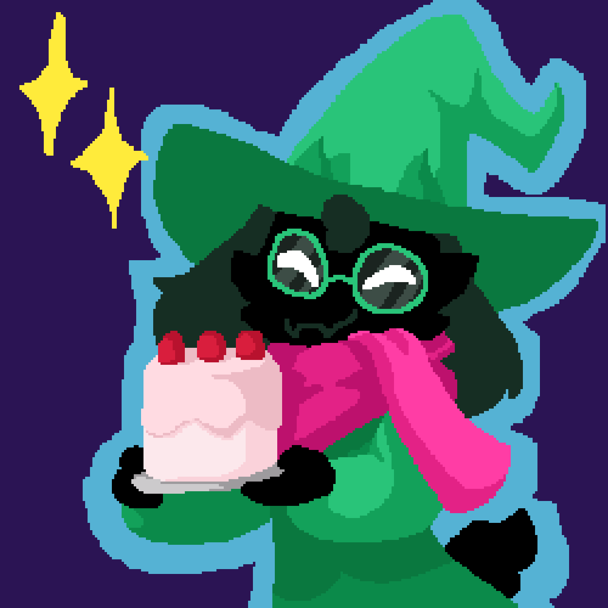 Pixilart - ralsei made cake! by SpriteGod