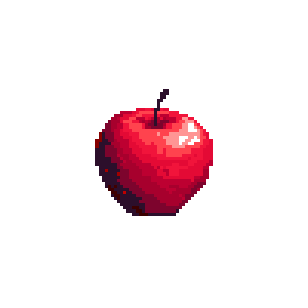Pixilart - realistic Minecraft apple by Prismwarrior