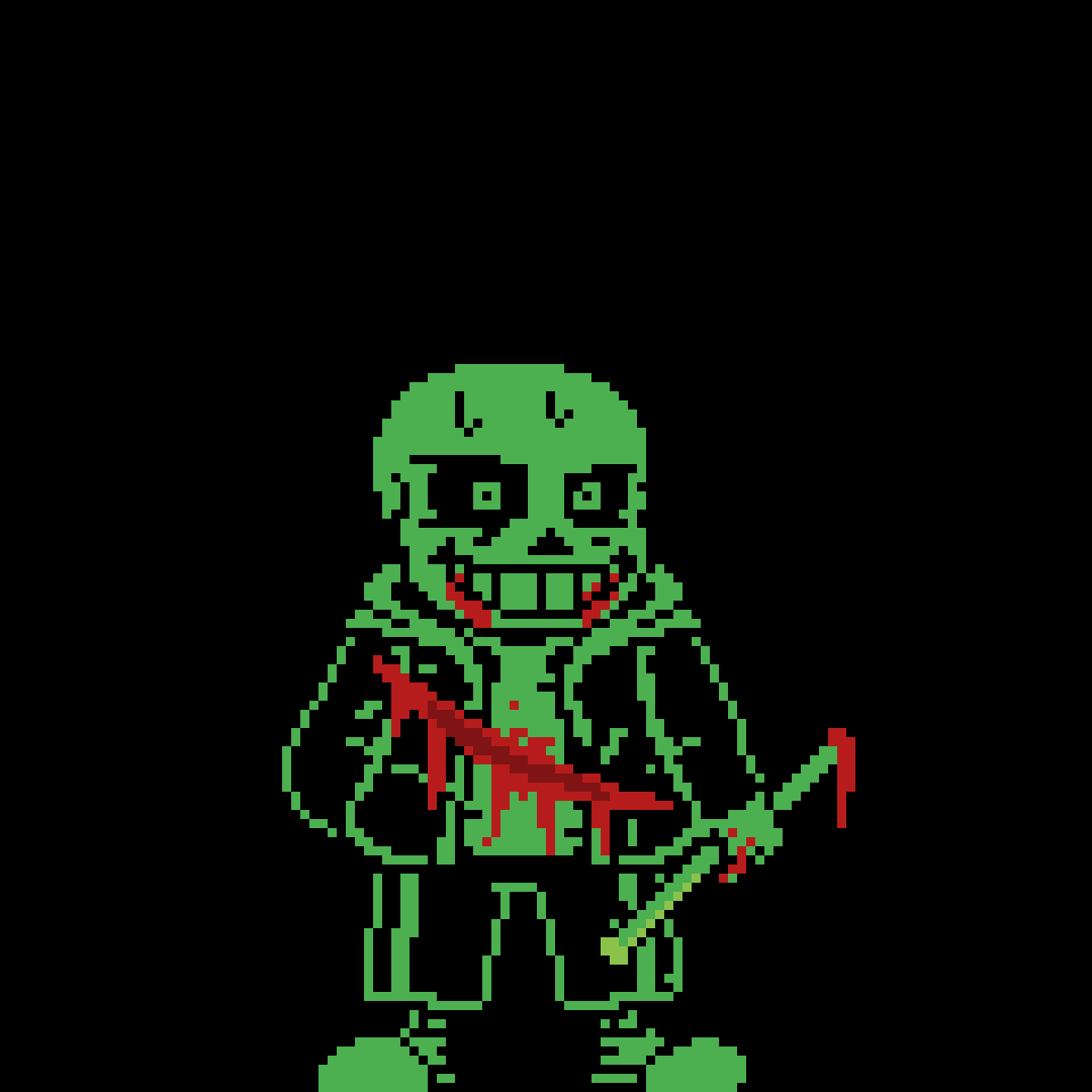 Pixilart - Green sans Phase 2 by monkers12345