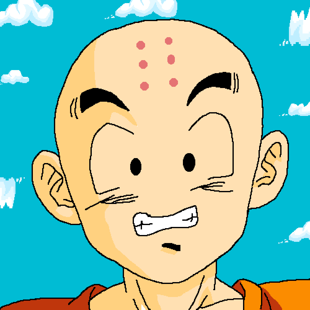 Pixilart - Krillin DBZ by Shadow-Logan