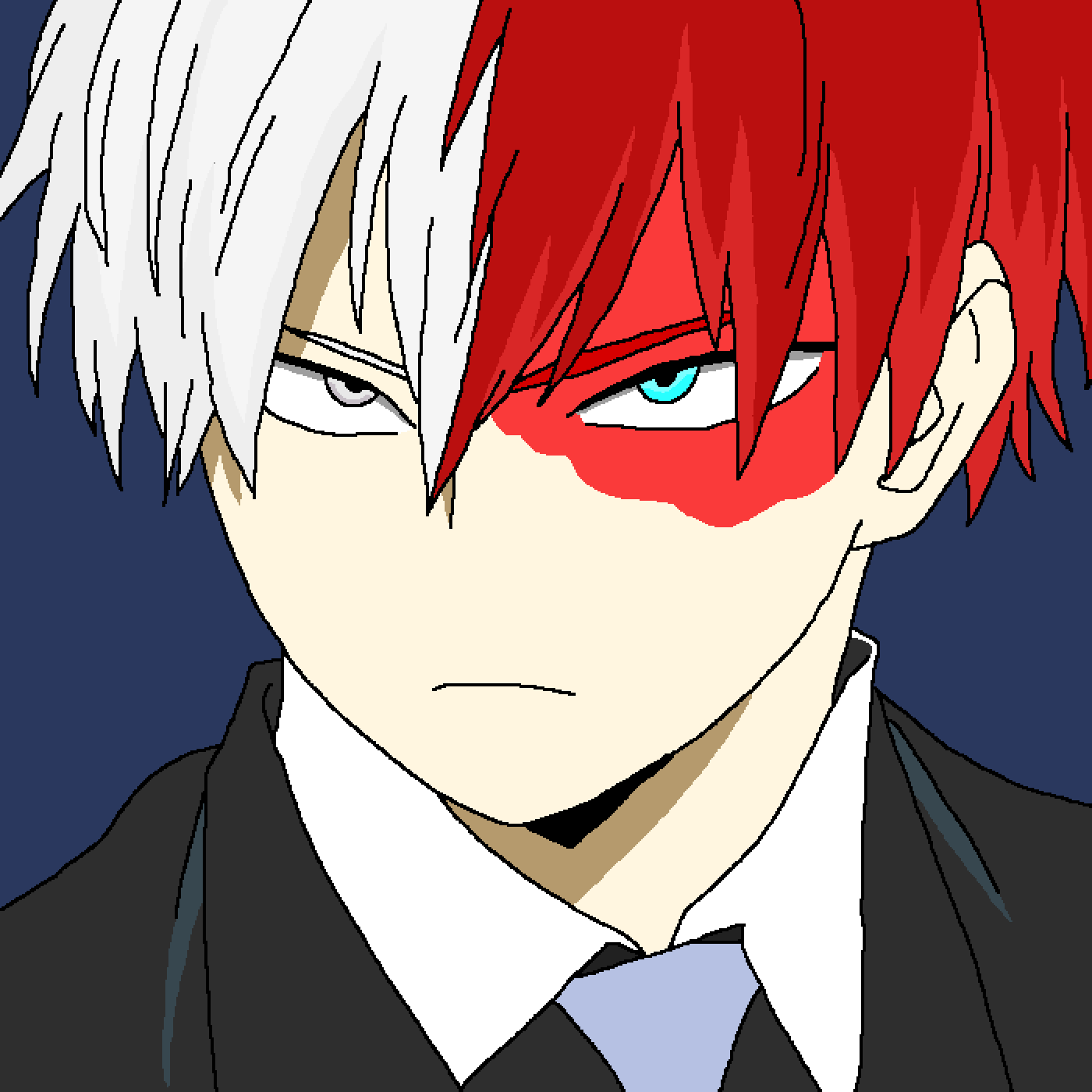 Pixilart - Shoto Todoroki by imtiny