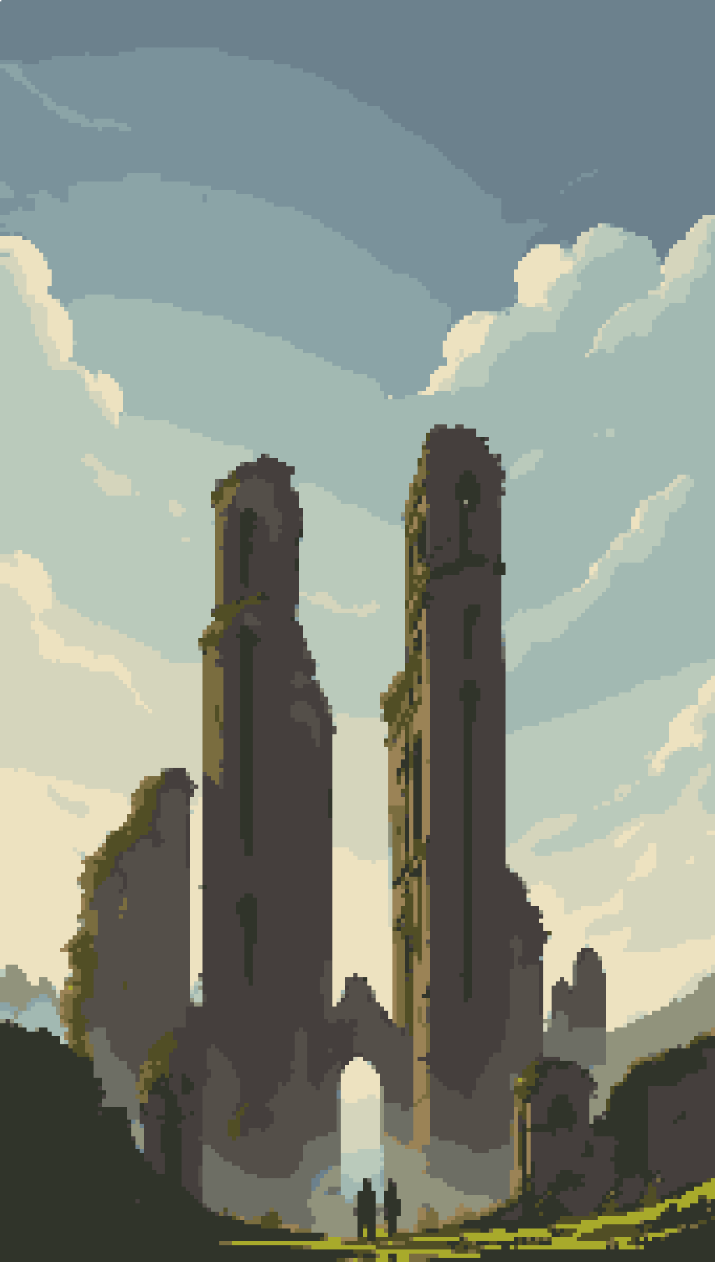 Pixilart - Overgrown Ruins by PhonoForest