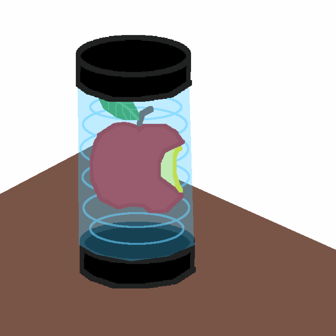 Pixilart - Floating Apple by Averageplayer