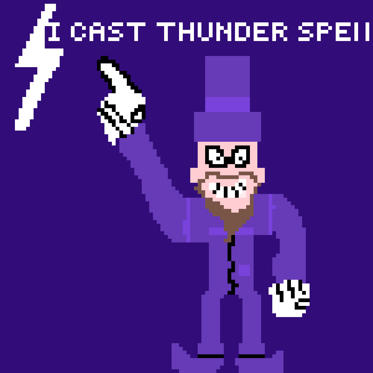 Pixilart - sophist casting thunder spell by JasperLeeBDog