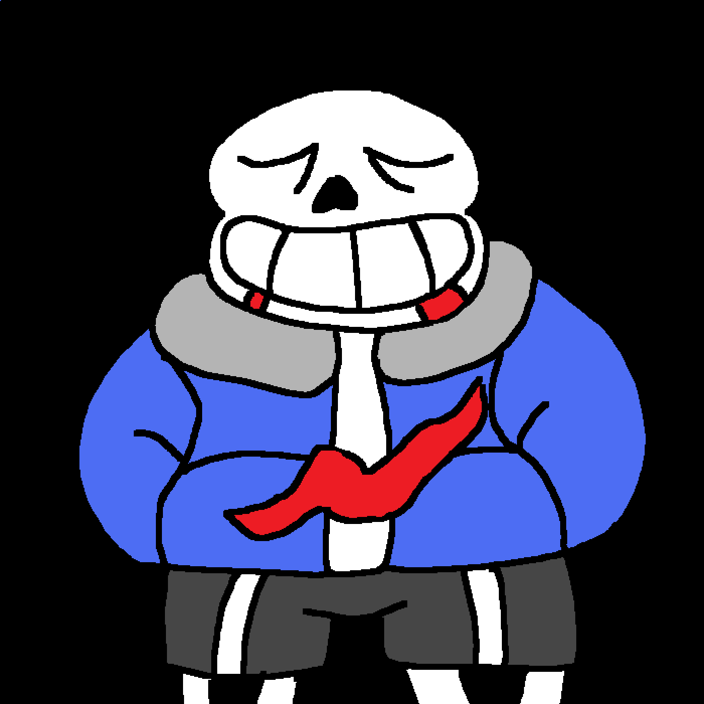 Pixilart - sans by LuffyGEAR5