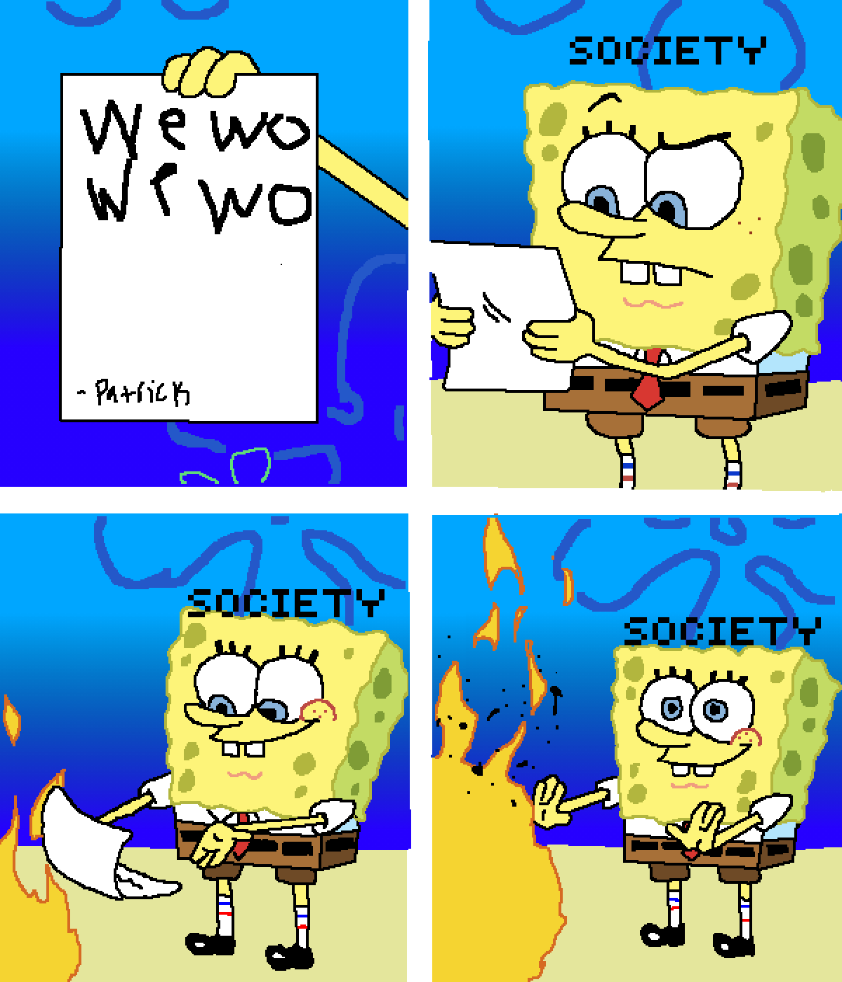 Pixilart - SpongeBob base by wyatt5347