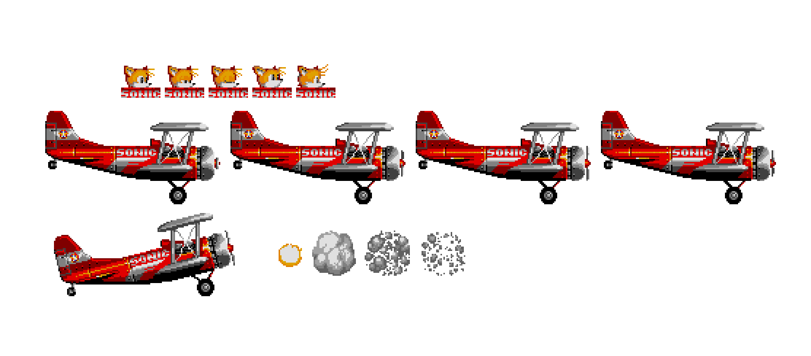 Pixilart - Tails's tornado sprites by Kalviniscool