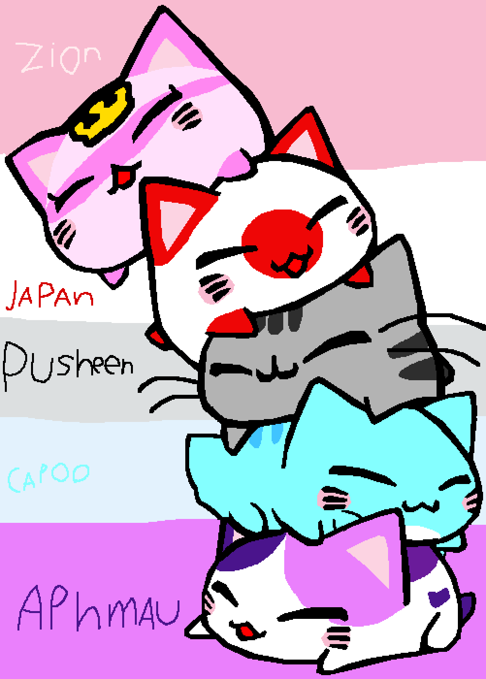 Pixilart - Kitty Stack by Axolotl-cat