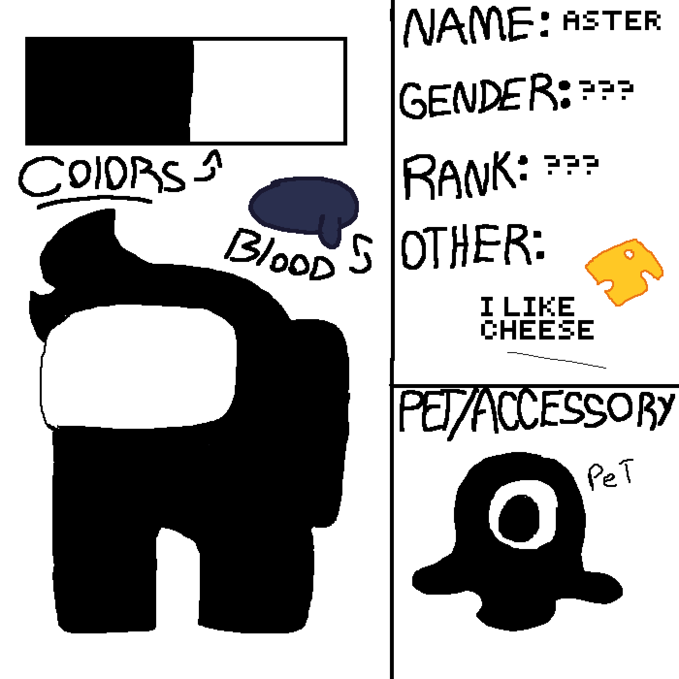 Pixilart - Among Us OC Base by Lavajava