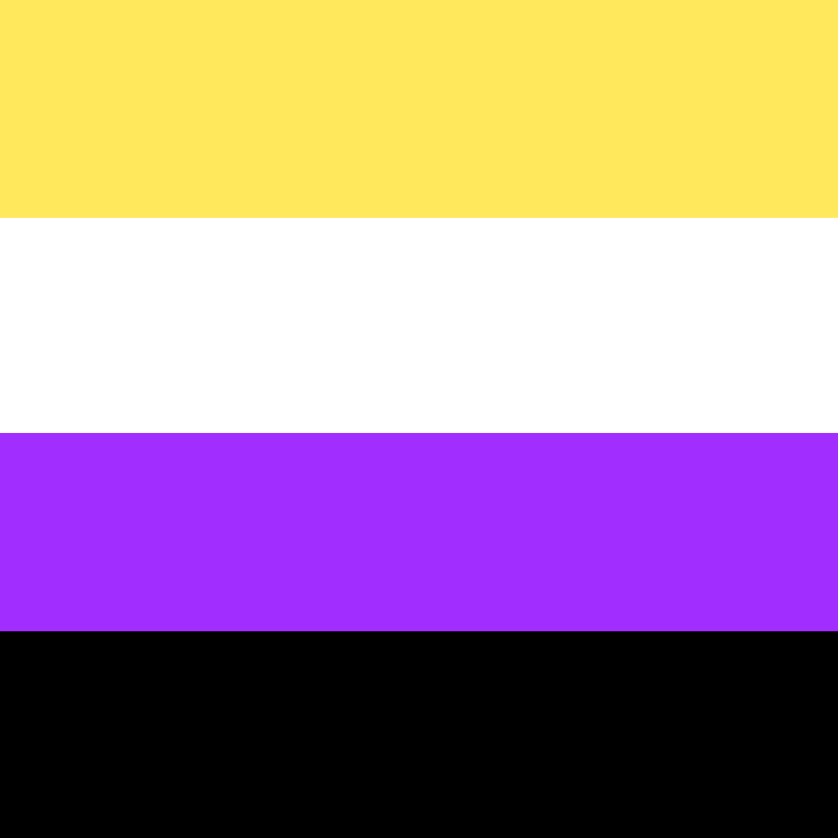 Pixilart - non binary flag by Owlie10
