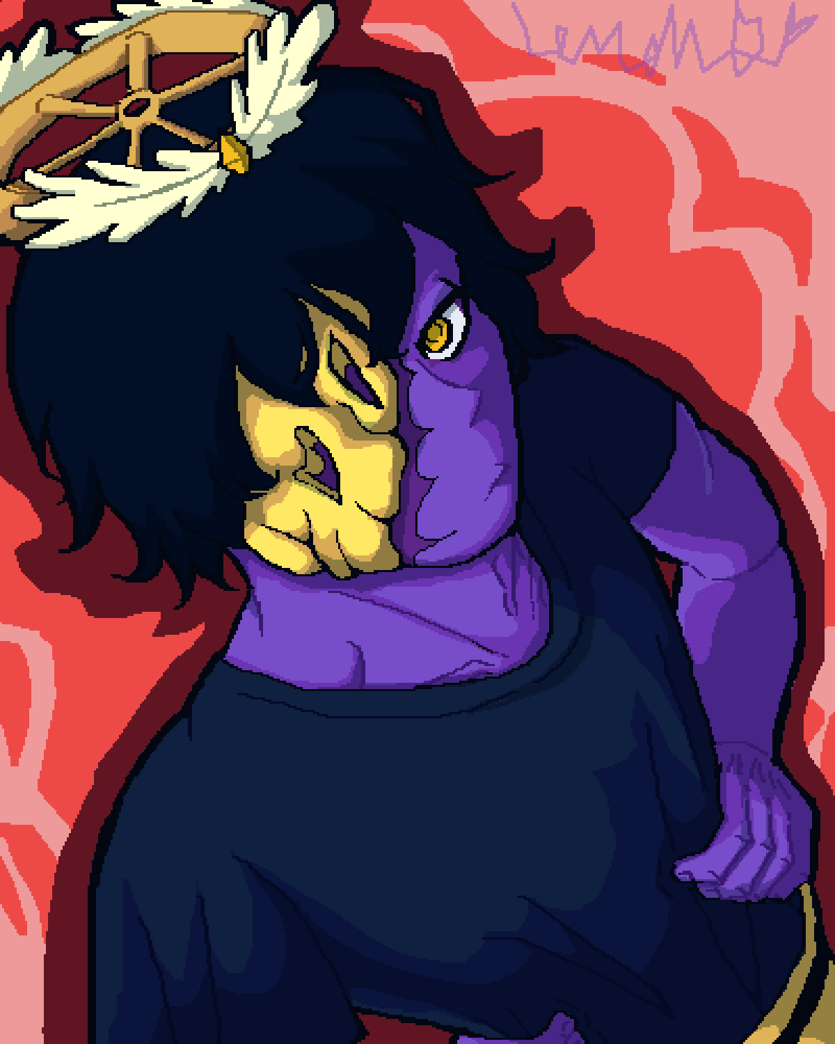 Pixilart - Purple Alien Guy From My Dreams by Lemonykitten