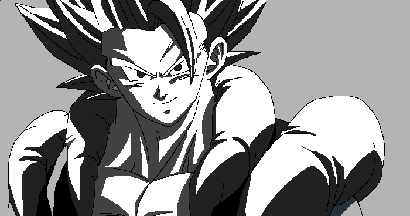 Pixilart - Gogeta Base by Kokun